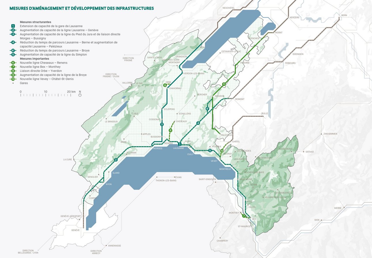 Stratégie cantonale ferroviaire | État de Vaud